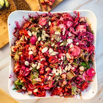 Chickpea Beetroot Salad Recipe