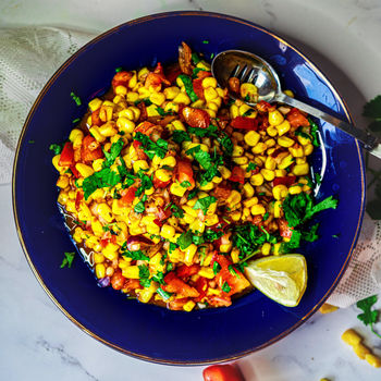 Corn Chaat Recipe - Sweet Corn Chaat - Masala Corn