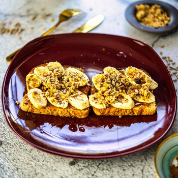 Peanut Butter Banana Toast - (Step-By-Step + Video Recipe)