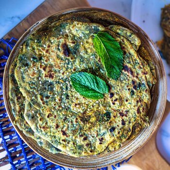 Pudina Paratha - Mint Paratha