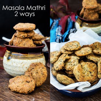 Masala Mathri Recipe + Video | Spicy Indian Crackers (Fried & Baked ...