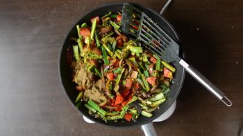 Achaari Dahi Bhindi with Duppad Roti - Pad Wali Roti | My Ginger Garlic ...