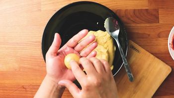 Apple Shaped Milk Peda Recipe & Video (Easy Doodh Peda Recipe) | My ...