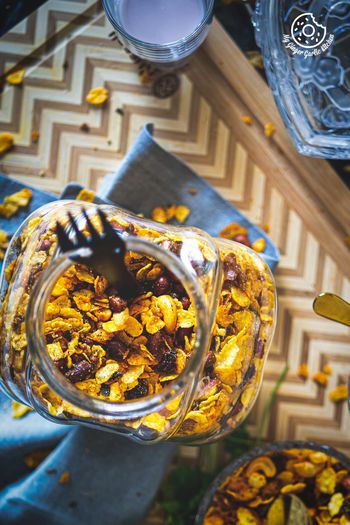 Roasted Cornflakes Chivda | My Ginger Garlic Kitchen