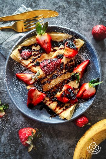 Easy Crepes Recipe (Step By Step + Video Recipe) | My Ginger Garlic Kitchen