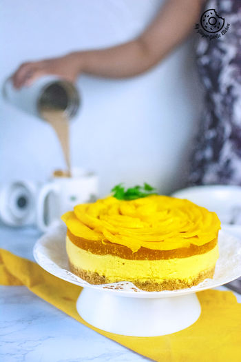 No Bake Mango Cheesecake (Recipe + Video) | Made Without Gelatin | My ...