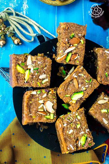 Mohanthal Recipe + Video | Traditional Mohanthal Sweet Recipe 2 Ways ...