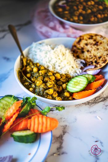 Palak Chole - Spinach with Chickpeas (Step-By-Step + Video) | My Ginger ...