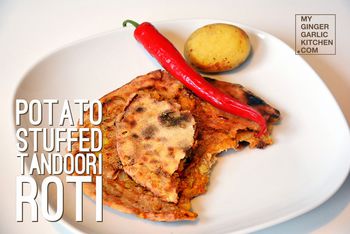 Potato Stuffed Tandoori Roti Recipe - Bharwa Aloo Tandoori Roti Recipe ...