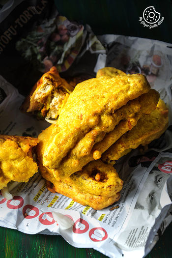 Bread Pakora Recipe (Stuffed with Spicy Mashed Potato) | Bread Pakoda ...