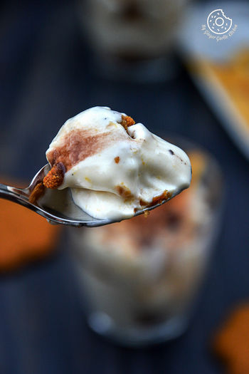 No-Bake Peach Gingerbread Cheesecake Parfait