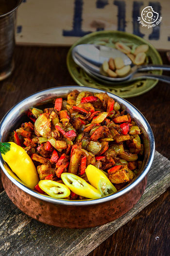 Pumpkin Rind Stir-Fry (Vegan, Gluten Free) | Kaddu Ke Chilke is Sabji ...