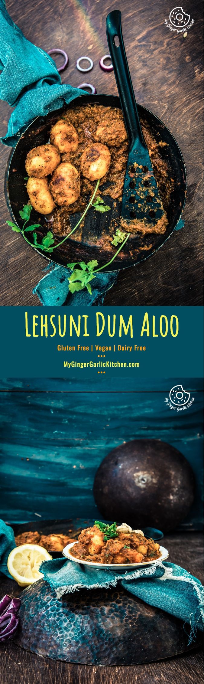 Lehsuni Dum Aloo Recipe | Lasaniya Batata (Spicy Garlicky Potatoes ...
