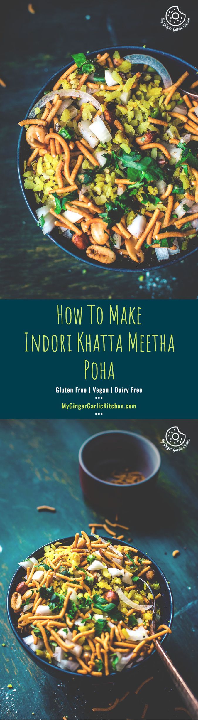 Indori Poha Recipe (Step by Step Photo + Video) | Beaten Rice Fry | My ...