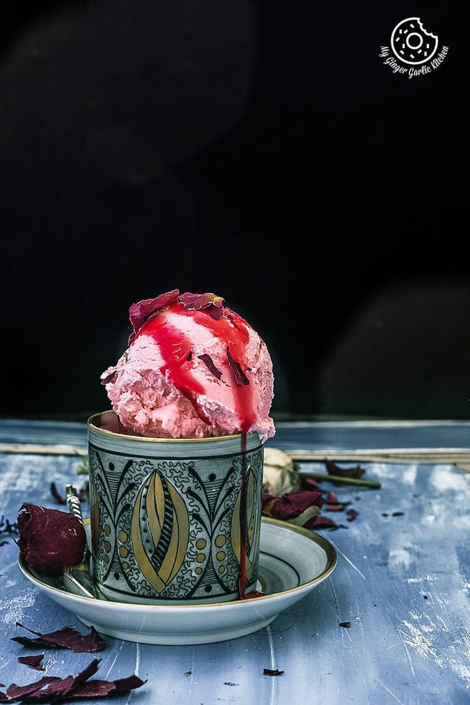 No Churn Rose Ice Cream Recipe + Video (3-Ingredient, Easy to Make ...