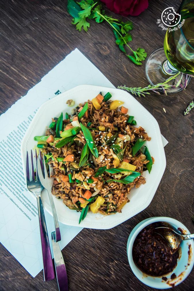 Schezwan Fried Rice Recipe + Video | Szechuan Fried Rice | My Ginger ...