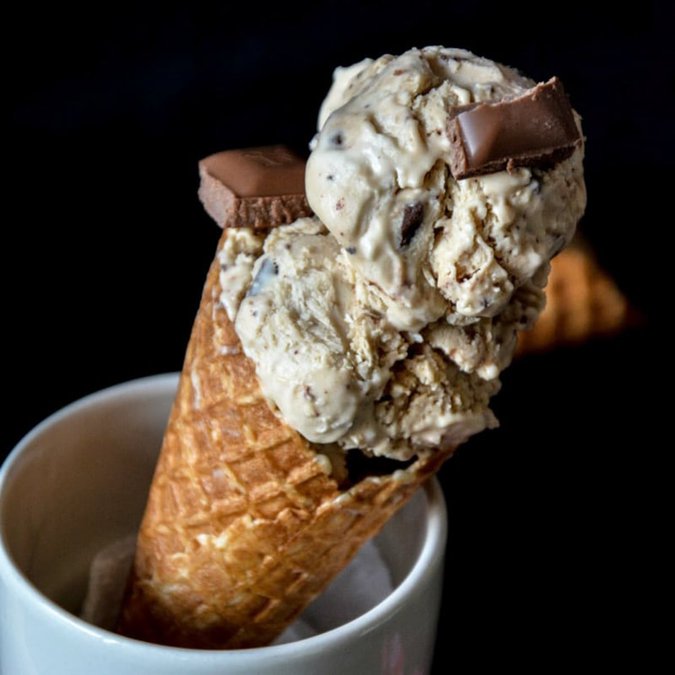 Creamy Coconut Coffee Chocolate Chunk Ice-Cream