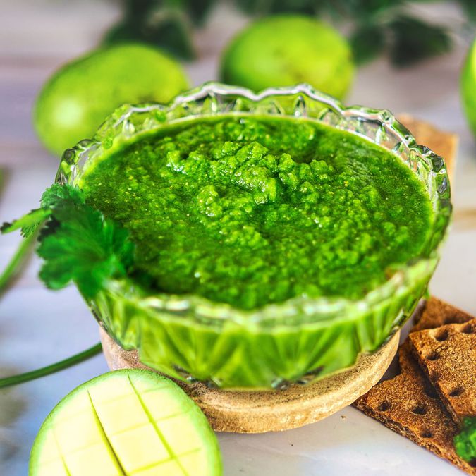Green Mango Chutney Recipe - Raw Mango Chutney + Video