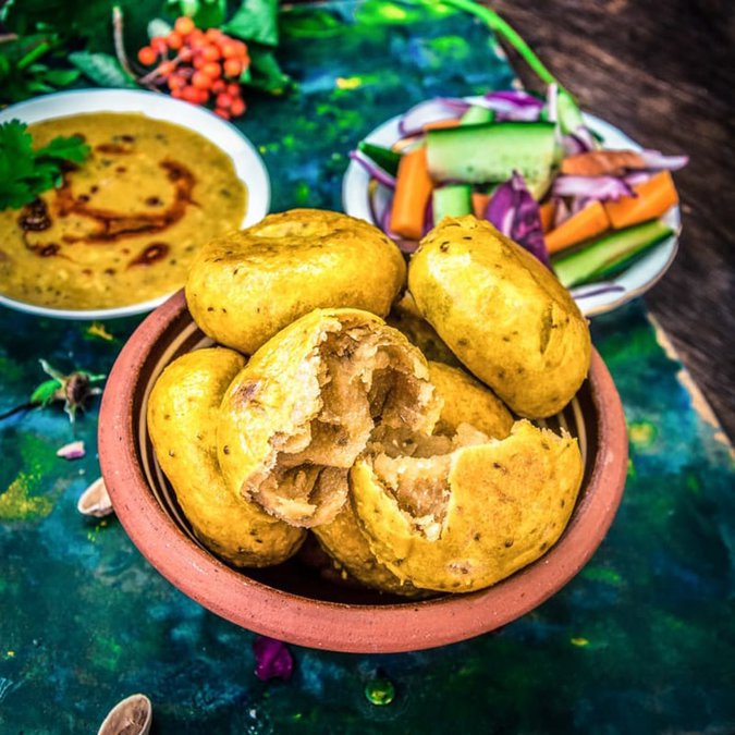 How to Make Dal Bafla | Bafla Bati Recipe + Video (Oven + Stovetop)