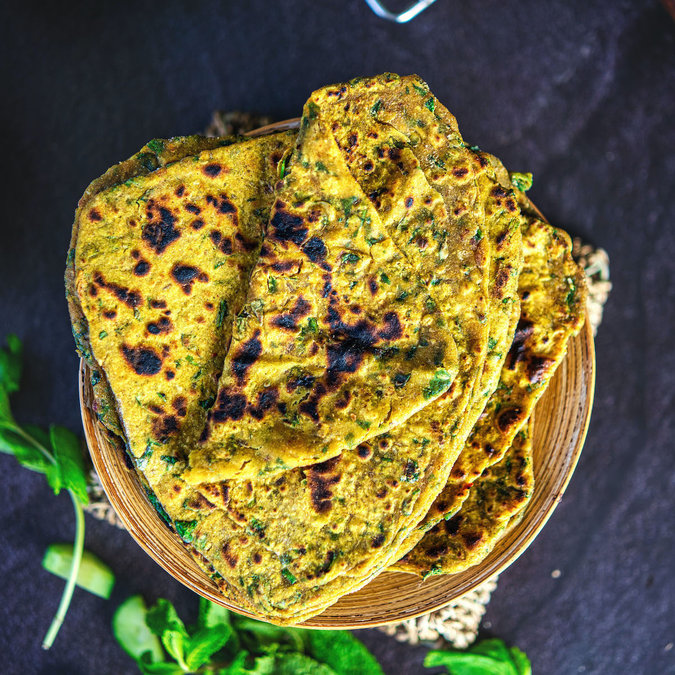 Palak Paratha Recipe (Soft, Non-Bitter Spinach Paratha)
