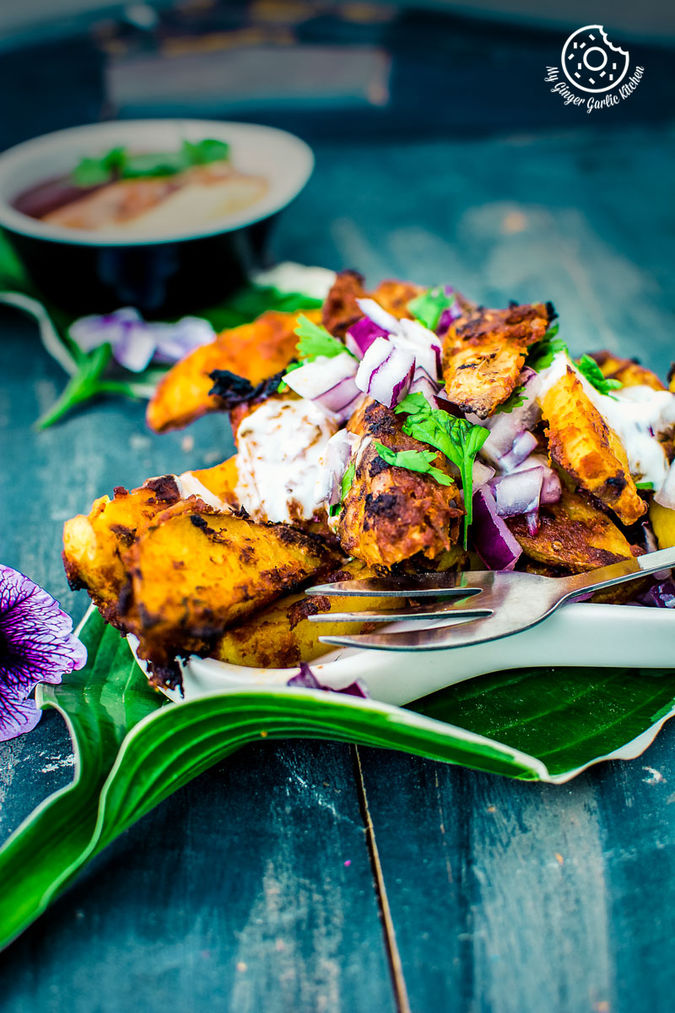 Spiced Crispy Masala Potato Wedges (Baked) | Indaian Potato Wedges | My ...