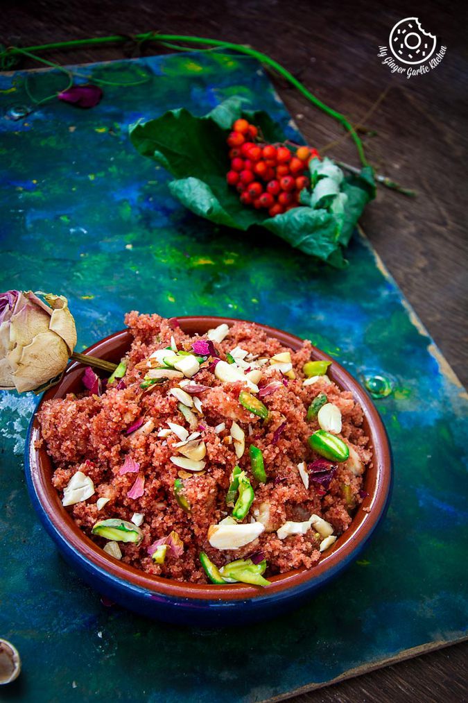 Rajasthani Gulab Churma Recipe + Video | Rose Choorma Without Oven | My ...