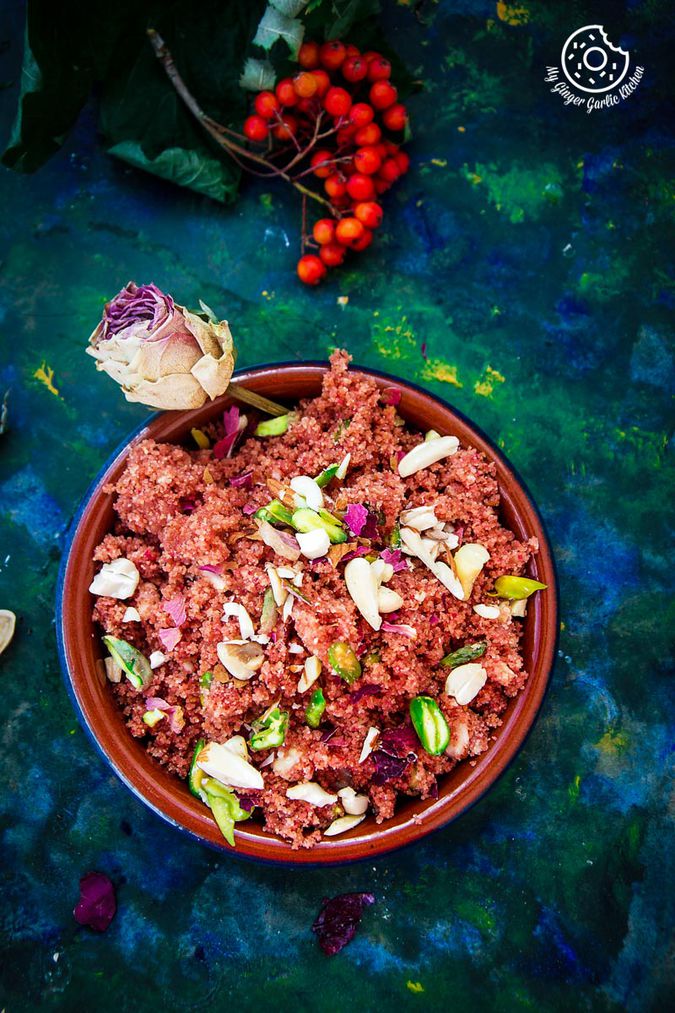 Rajasthani Gulab Churma Recipe + Video | Rose Choorma Without Oven | My ...