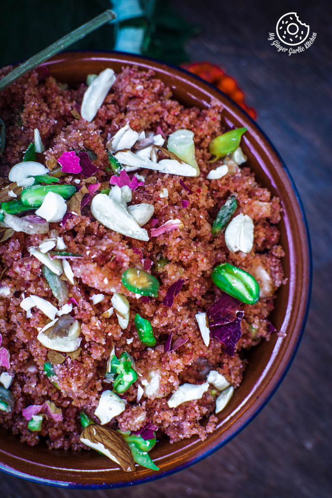 Rajasthani Gulab Churma Recipe + Video | Rose Choorma Without Oven | My ...