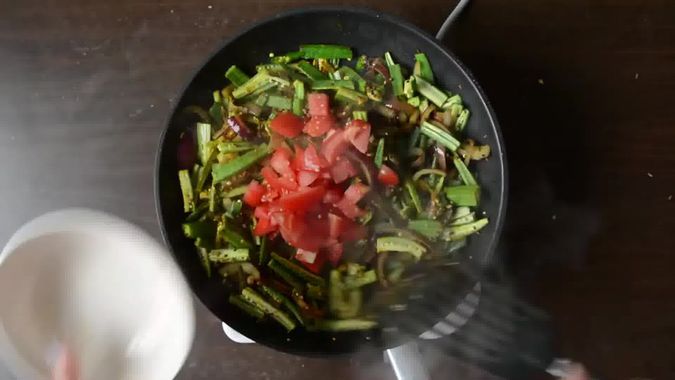 Achaari Dahi Bhindi with Duppad Roti - Pad Wali Roti | My Ginger Garlic ...