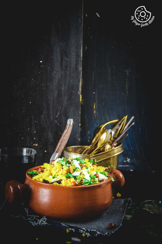 Aloo Poha Recipe (Step-By-Step-Video) | Aloo Kanda Poha | Batata Poha ...