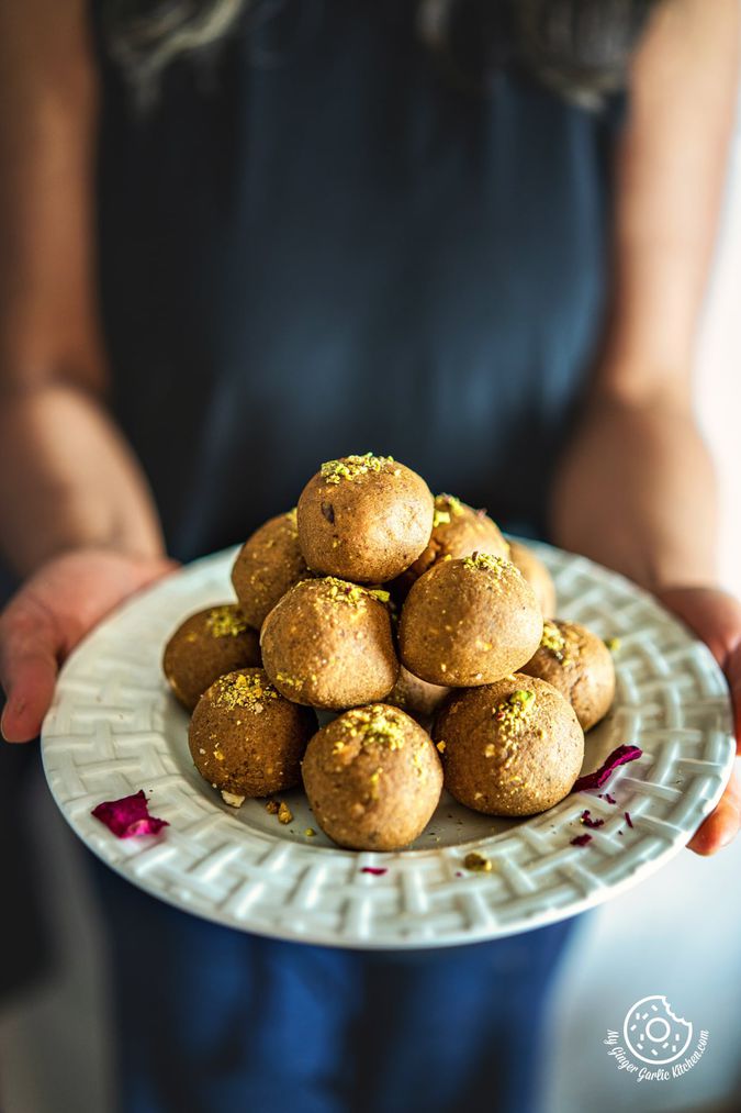 Atta Ladoo - Wheat Ladoo (Step-By-Step + Video Recipe) | My Ginger ...