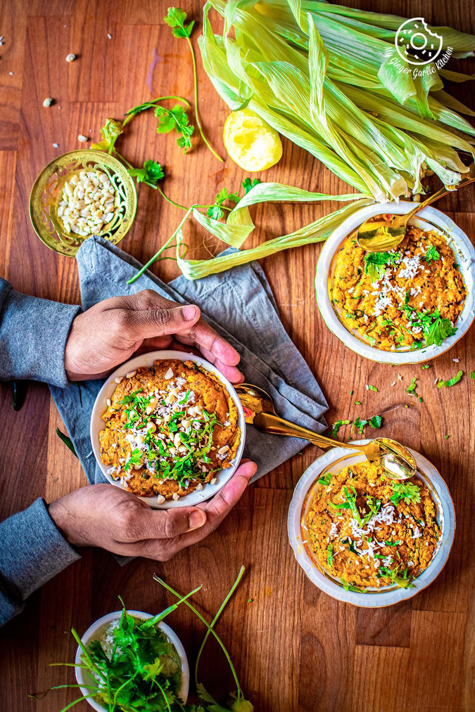 Bhutte Ka Kees Recipe + Video (Indore Style Grated Corn Stir Fry) | My ...