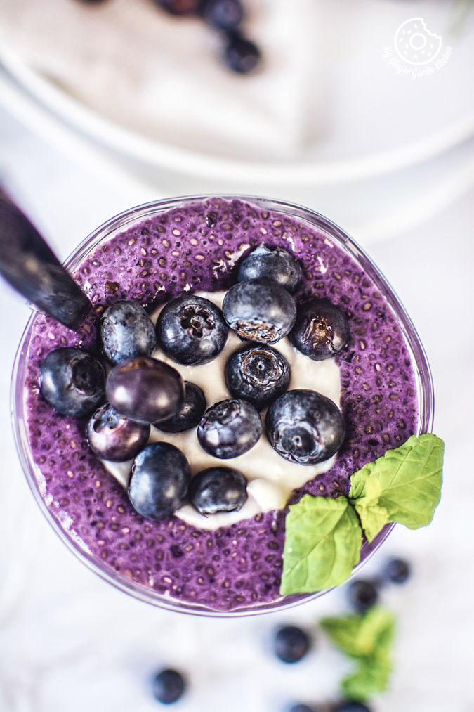 Blueberry Chia Seed Pudding Recipes + Video (Easy, 5 Ingredients) | My ...