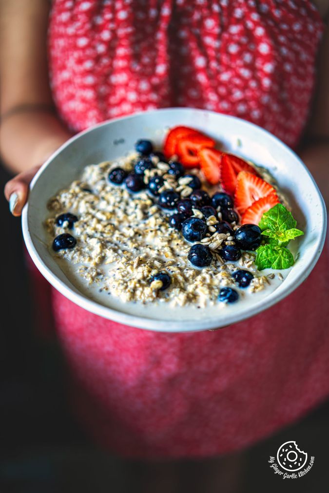 Blueberry Overnight Oats - (Step-By-Step + Video Recipe) | My Ginger ...