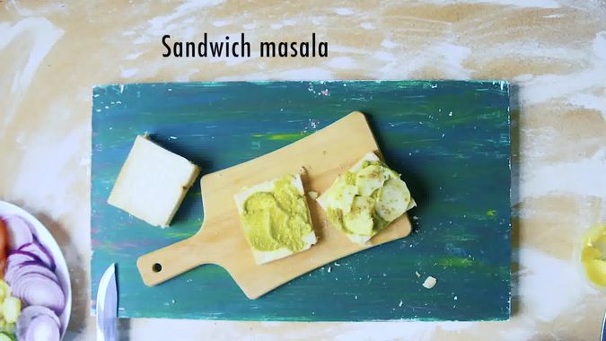 Bombay Vegetable Sandwich Recipe | My Ginger Garlic Kitchen