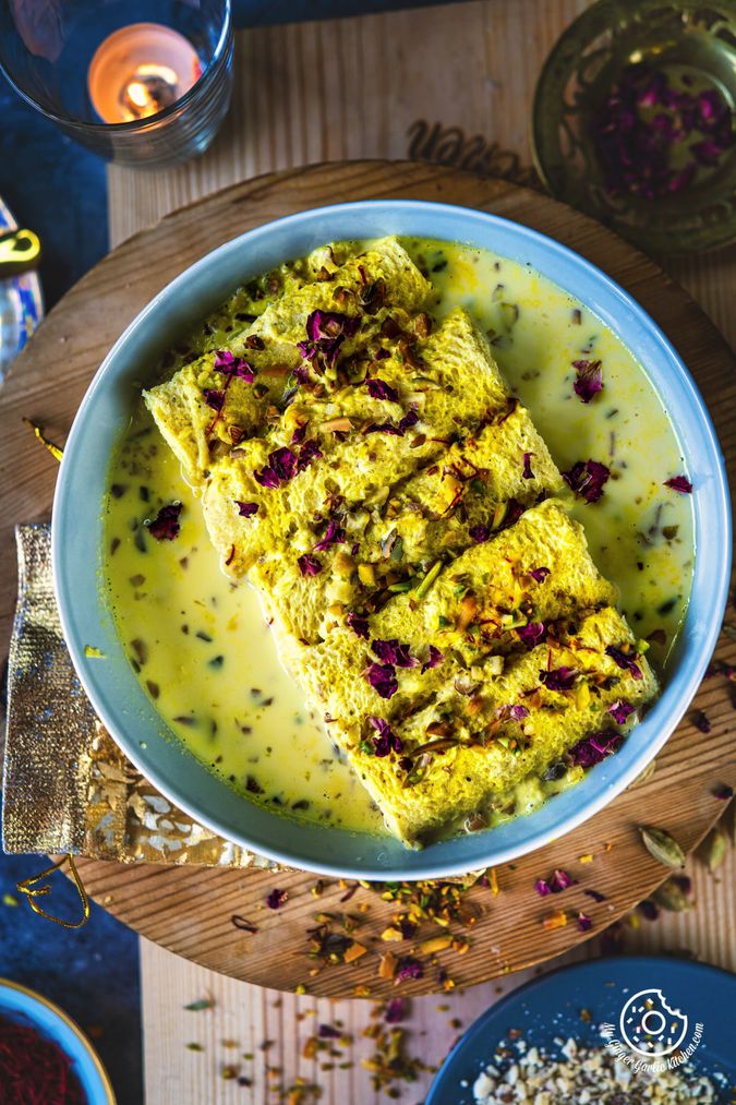 Bread Malai Roll - Malai Bread Roll - Rabri Malai Roll | My Ginger ...