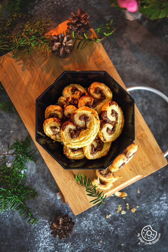Chocolate Palmiers (Step-By-Step + Video Recipe) | My Ginger Garlic Kitchen