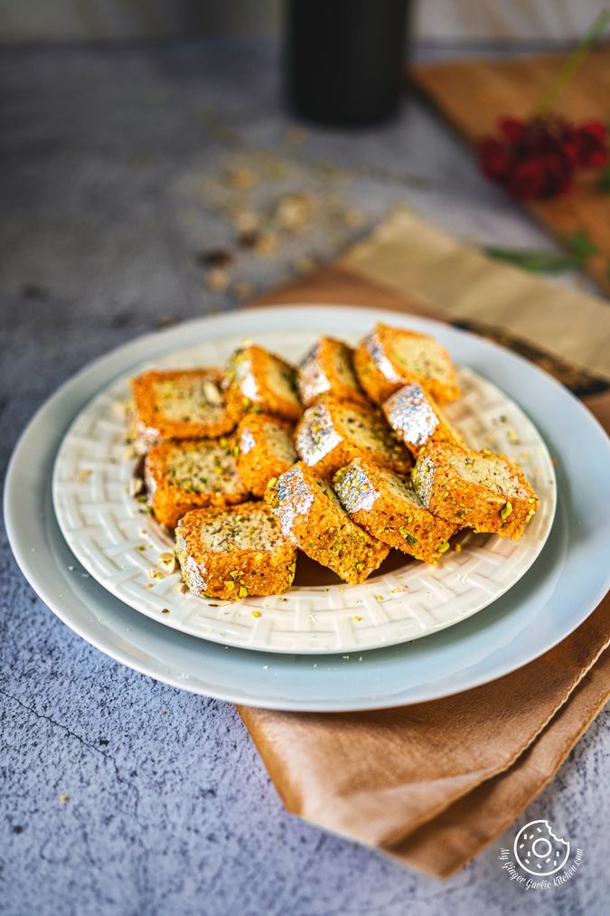Coconut Burfi Roll (Step-By-Step + Video Recipe) | My Ginger Garlic Kitchen