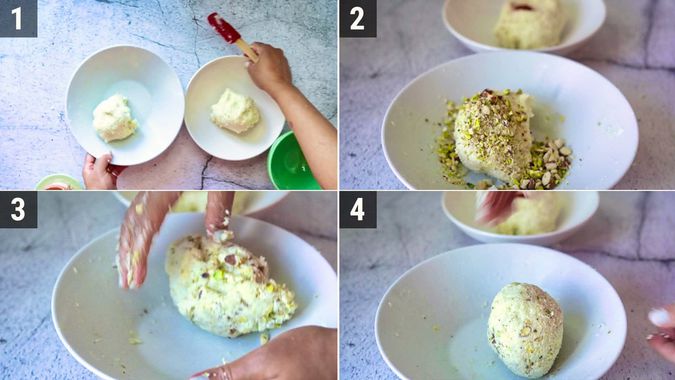 Coconut Burfi Roll (Step-By-Step + Video Recipe) | My Ginger Garlic Kitchen