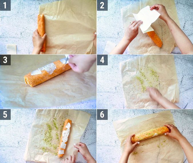 Coconut Burfi Roll (Step-By-Step + Video Recipe) | My Ginger Garlic Kitchen