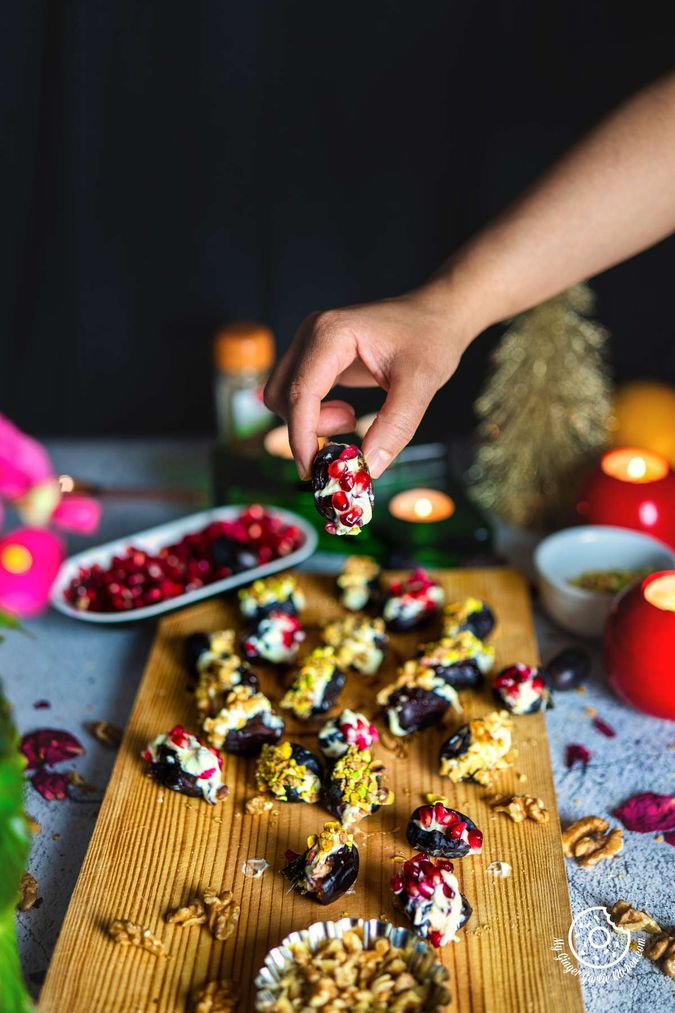 Cream Cheese Stuffed Dates (Step-By-Step + Video Recipe) | My Ginger ...
