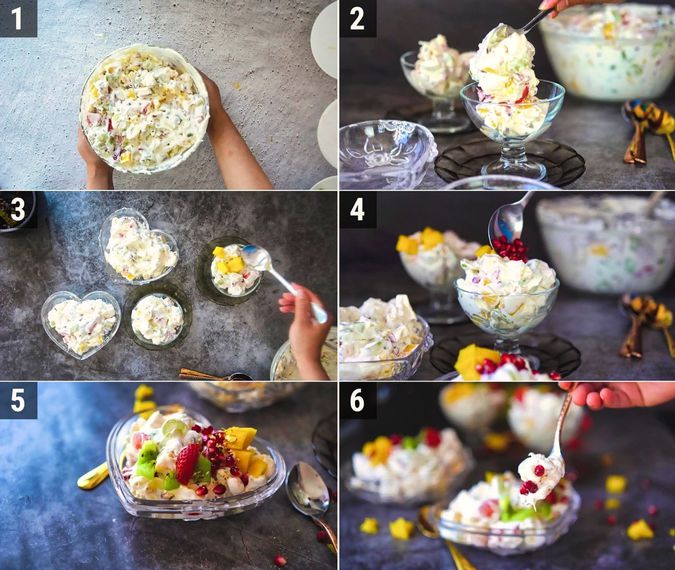 Fruit Cream (Step-By-Step + Video Recipe) | My Ginger Garlic Kitchen