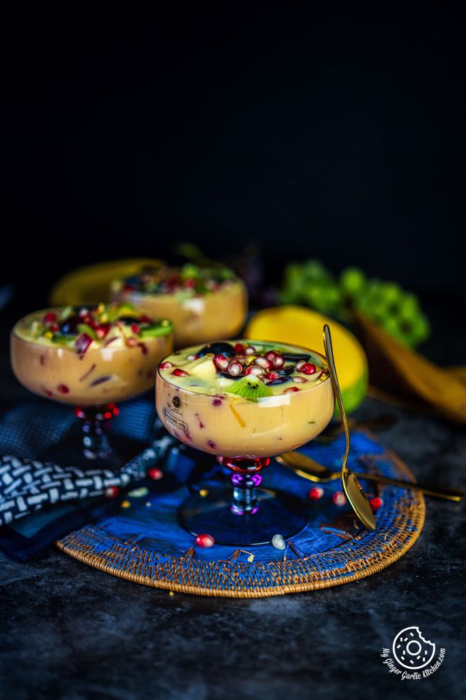 Fruit Custard (Step By Step Photo + Video Recipe) | My Ginger Garlic ...