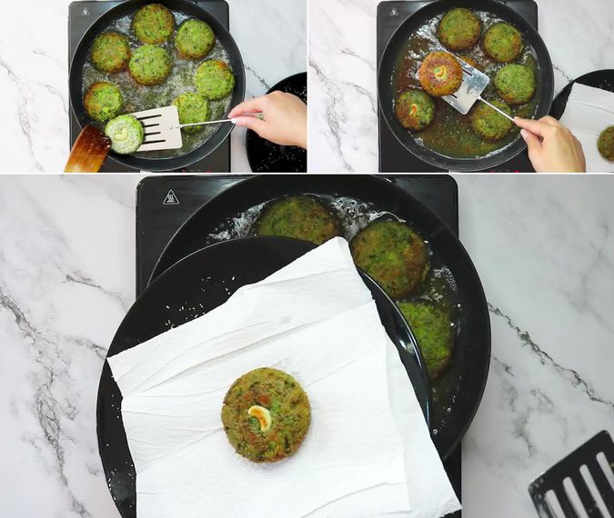 Hara Bhara Kabab Recipe | Spinach Peas Patties | Veg Kabab | My Ginger ...
