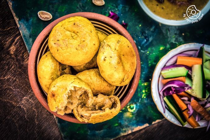 How to Make Dal Bafla | Bafla Bati Recipe + Video (Oven + Stovetop ...