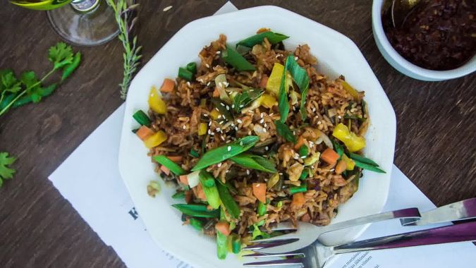 Schezwan Fried Rice Recipe + Video | Szechuan Fried Rice | My Ginger ...