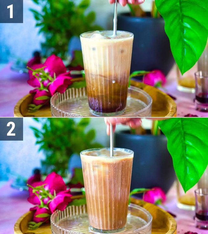 Iced Rose Latte (Step-By-Step + Video Recipe) | My Ginger Garlic Kitchen
