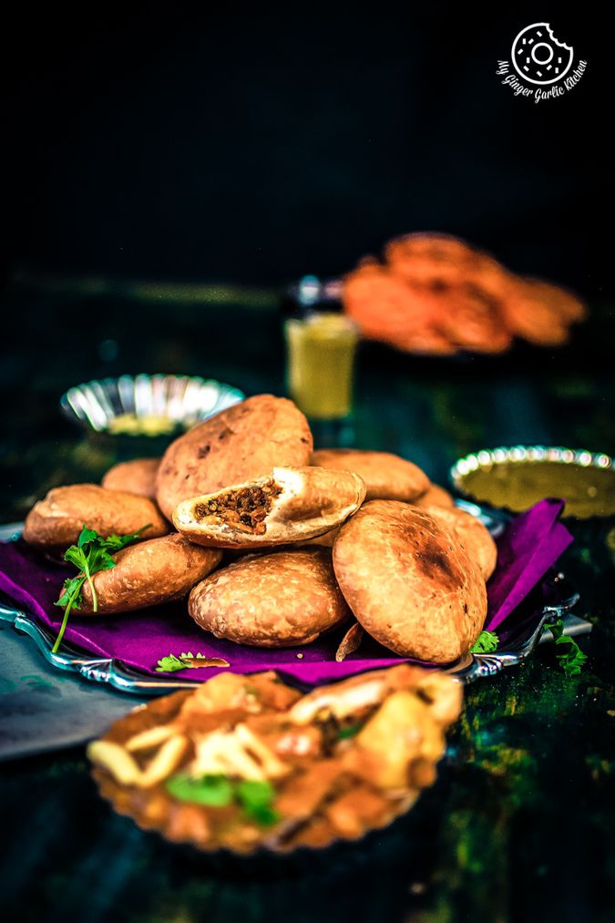 Khasta Kachori Recipe + Video (Crispy Moong Dal Kachori Recipe) | My ...