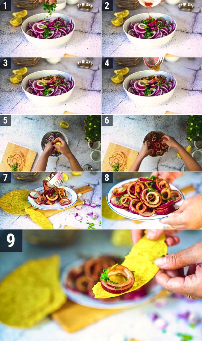 Laccha Onion - Lachha Pyaaz (Step-By-step + Video Recipe) | My Ginger ...