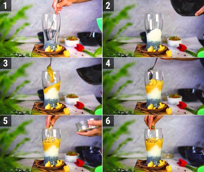 Mango Falooda Recipe + Video | My Ginger Garlic Kitchen